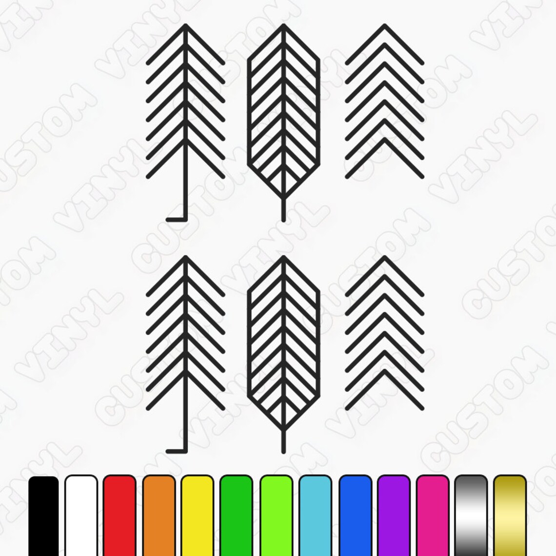 Trees Decal Geo Trees Sticker Trees Laptop Decal Nature - Etsy