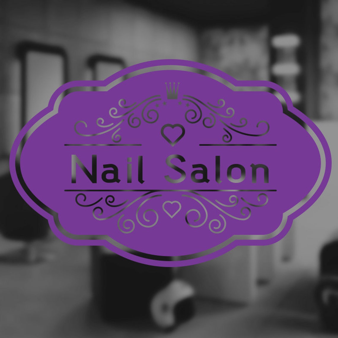Nail Salon Wall Decal Custom Nail Salon Sign/prints/art Vinyl | Etsy