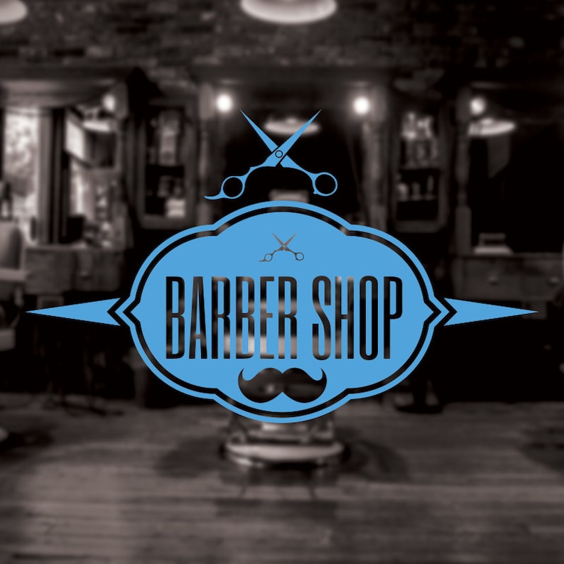 Barber Shop Wall Sign Window Sign Decal Sticker Wall/window - Etsy