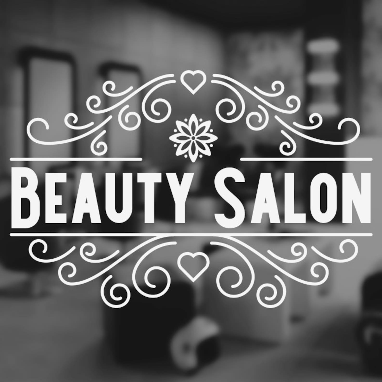 Beauty Salon Decal Beauty Salon Sign Shop Wall | Etsy UK