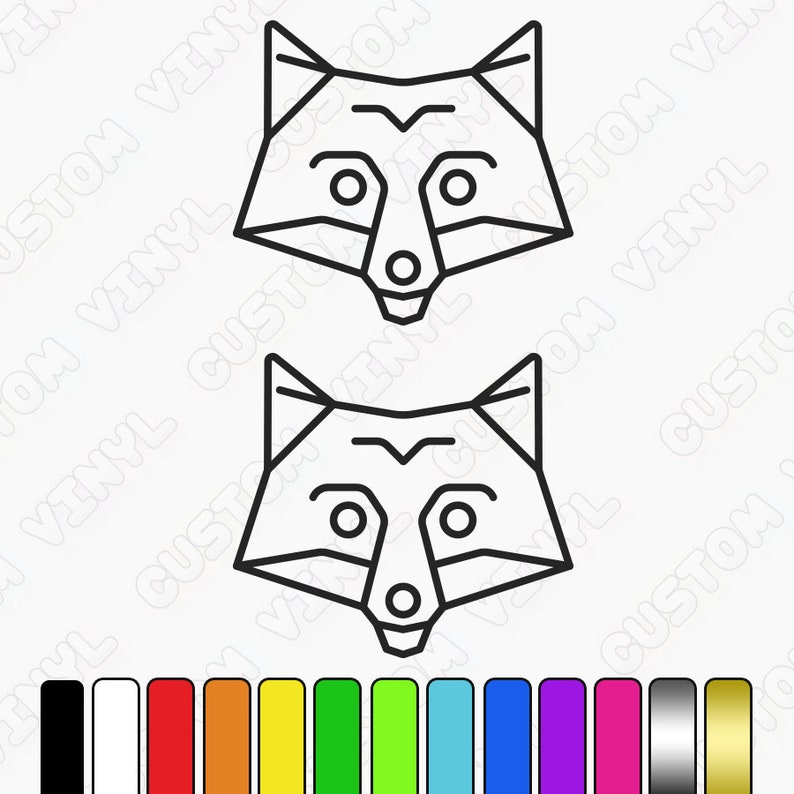 Fox Decal Geo Fox Sticker Fox Laptop Decal Nature Decal | Etsy