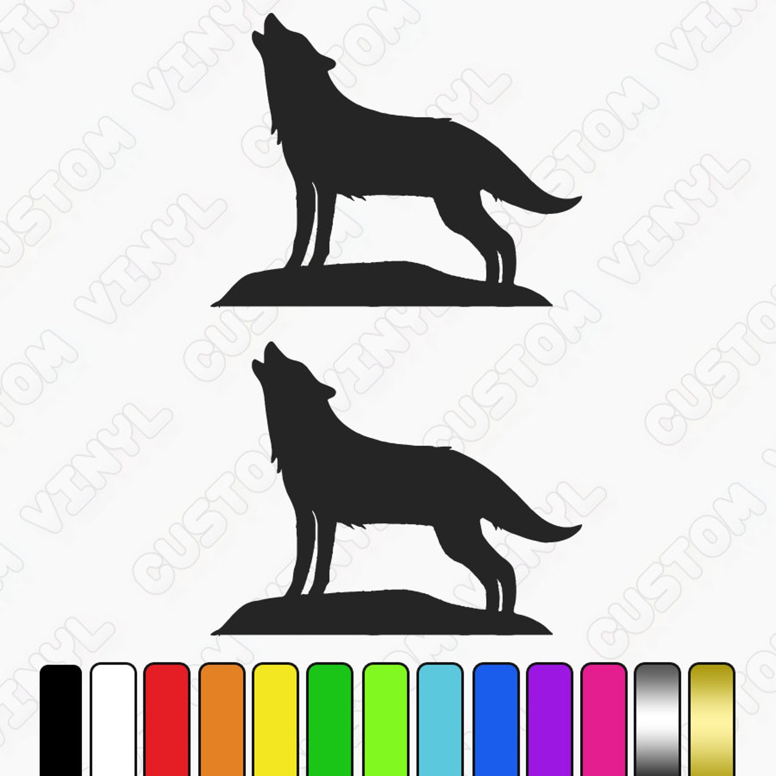 Wolf Decal Mountain Nature Decal Adventure Wolf Decal | Etsy