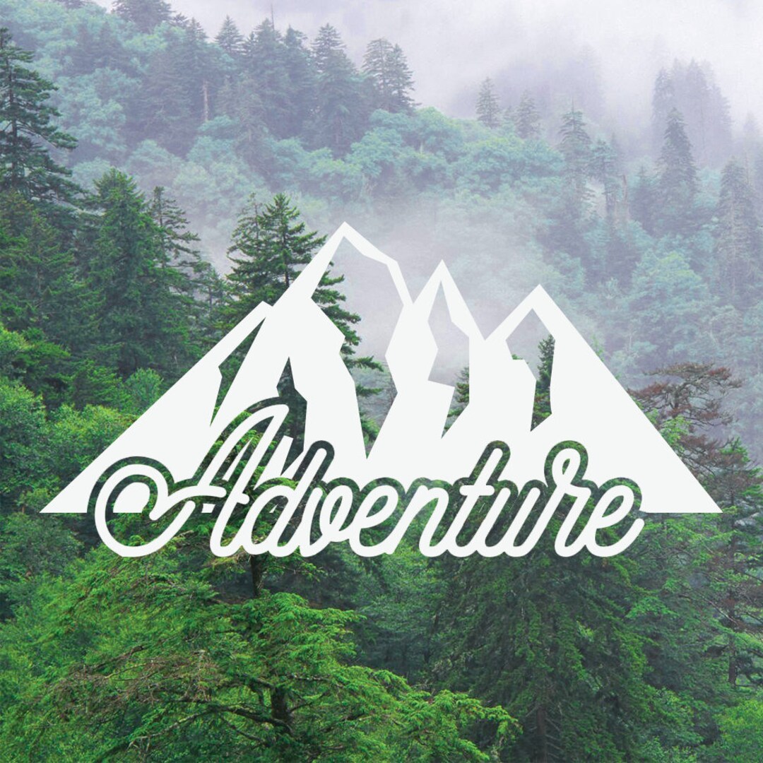 Mountain Decal, Adventure Decal, Nature Decal, Car/laptop/macbook Decal ...
