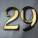 Custom Fanlight Door Number With a Bold Black Shadow, Classic Victorian ...