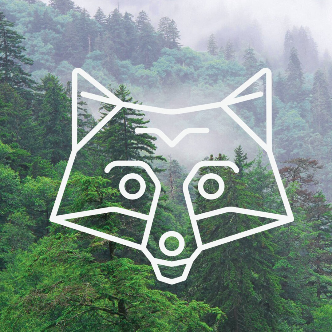 Fox Decal, Geo Fox Sticker, Fox Laptop Decal, Nature Decal, Nature Eco ...