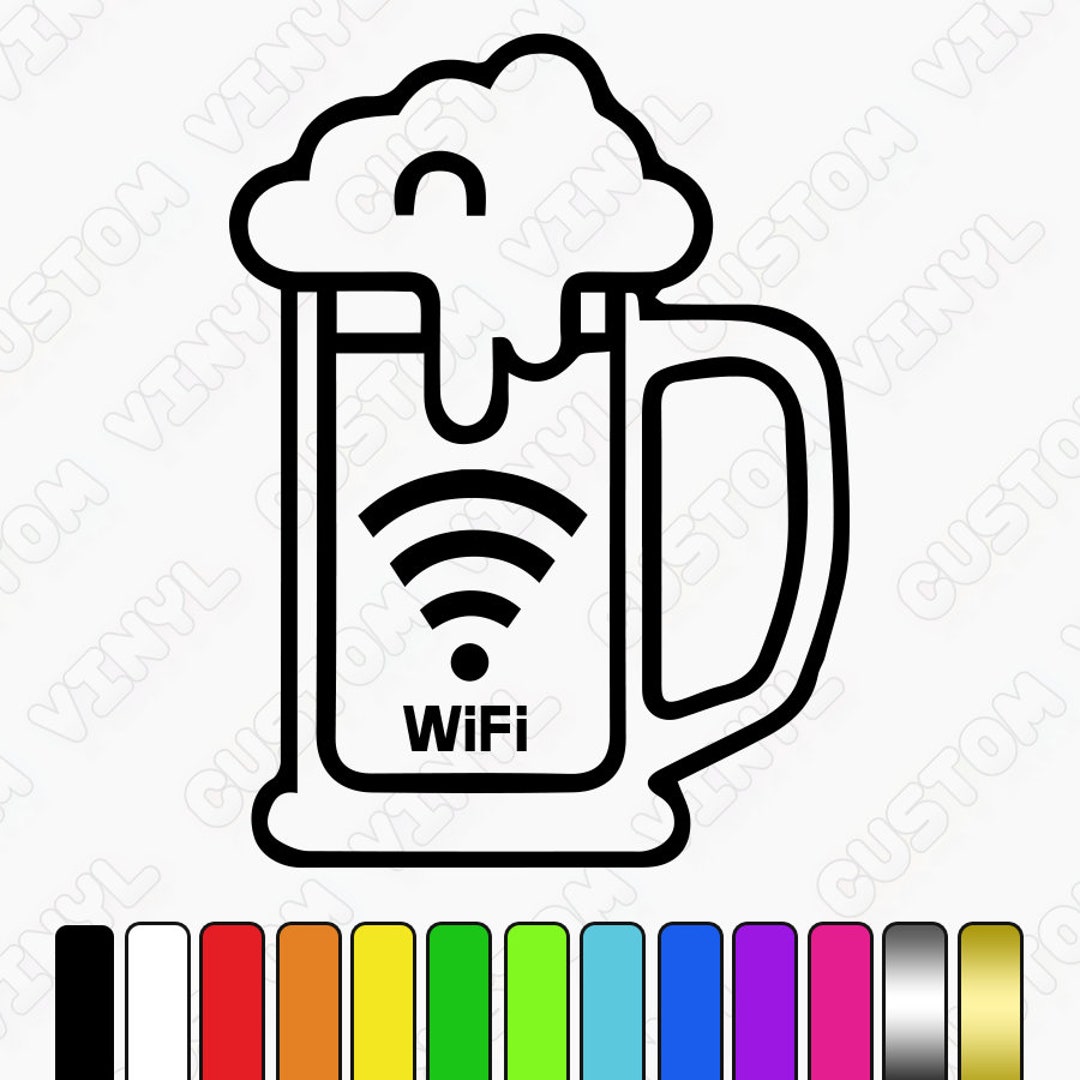 Free Pub Wifi Sticker Decal, Ask Staff for Password, Free Wifi Sign ...