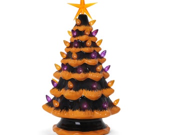Ceramic Bisque No Cutouts C-0806-1 Halloween Haunted Tree w/ Two ...