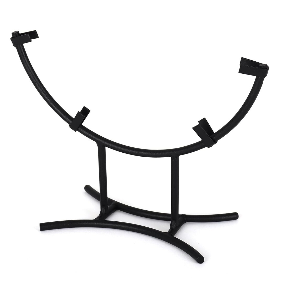 Milltown Merchants Round Metal Display Stand Fused Glass Art Base ...