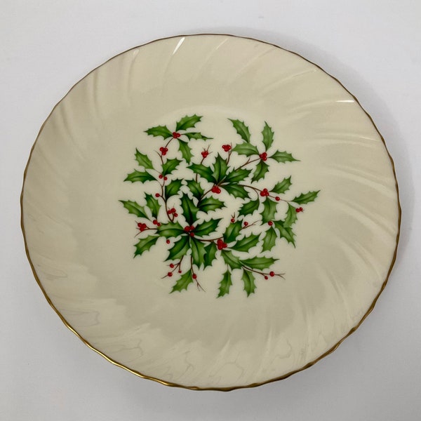 Lenox Holly Scallop Plates - Etsy
