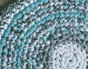 Crocheted Rag Rug | Etsy