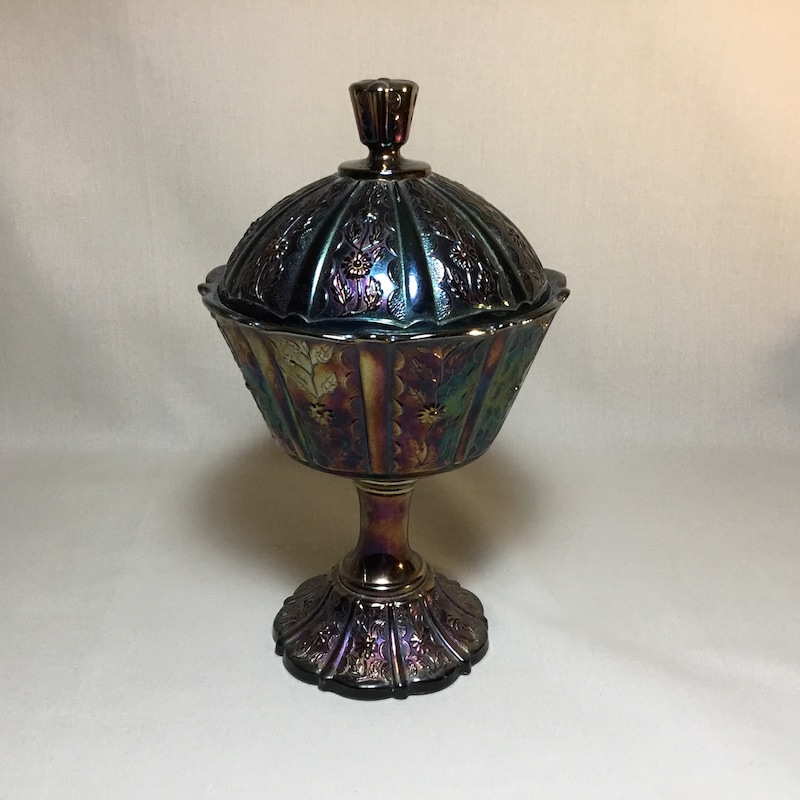 Fenton Compote Dish - Etsy