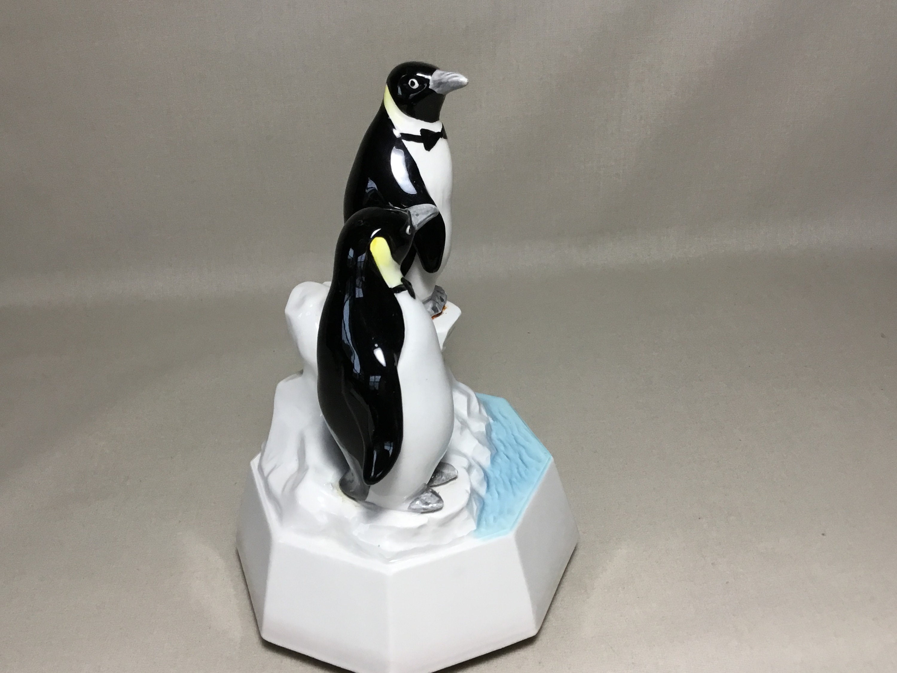 Vintage Otagiri Penguin Music Box - Etsy