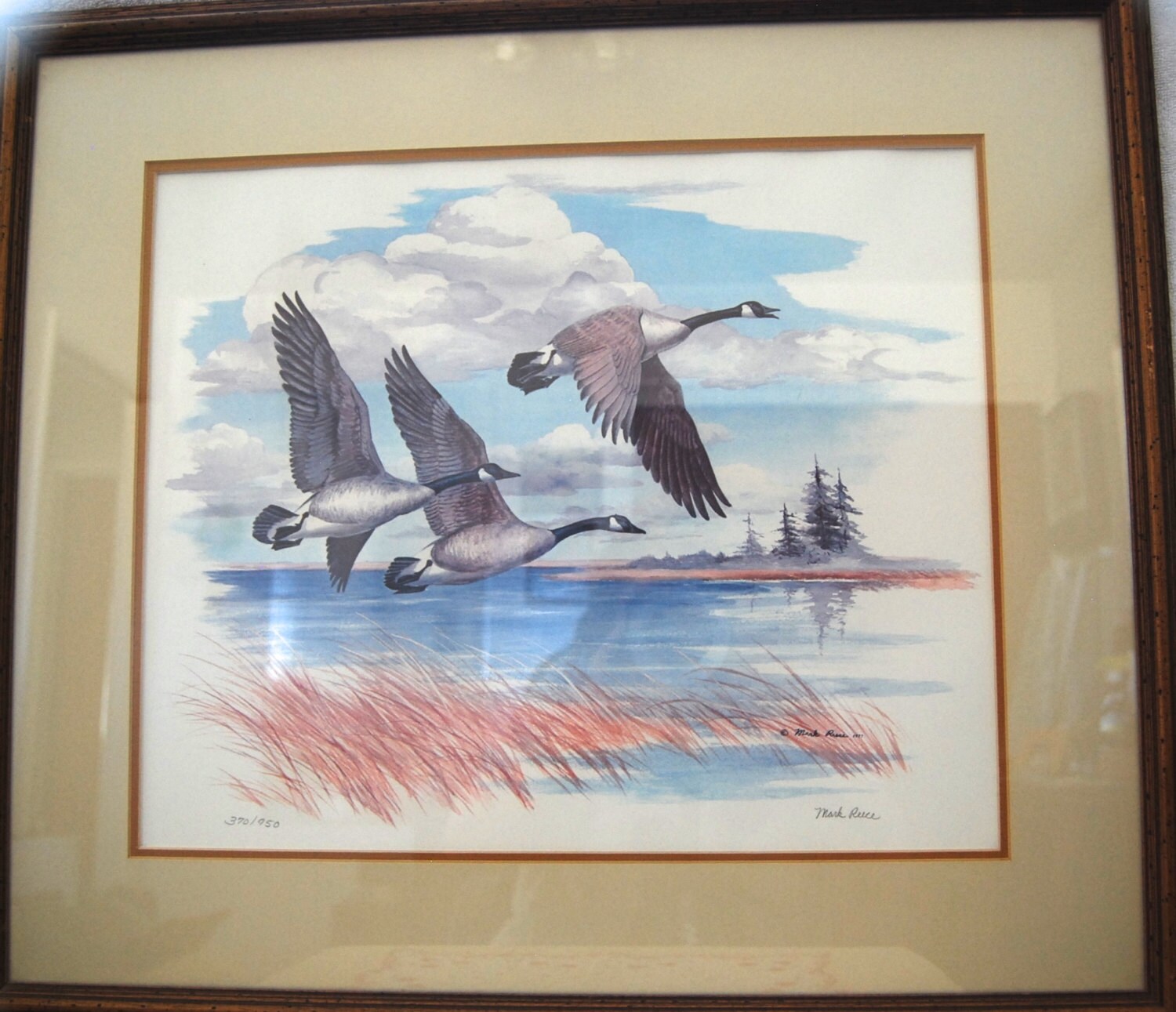 Mark Reece "honkers-canada Geese" Signed Lithograph - Etsy