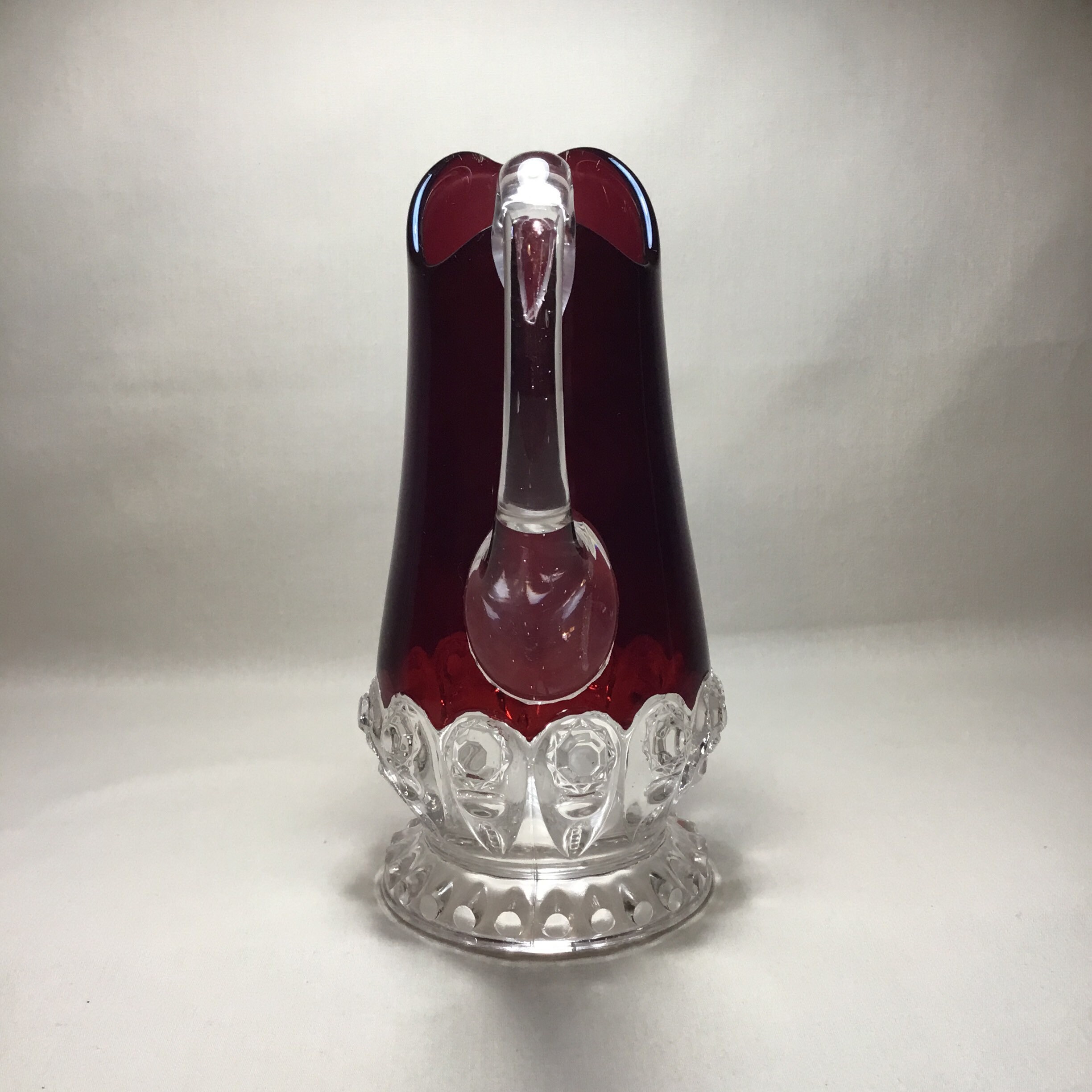 Vintage EAPG Ruby Flash Pitcher Elson Glass - Etsy