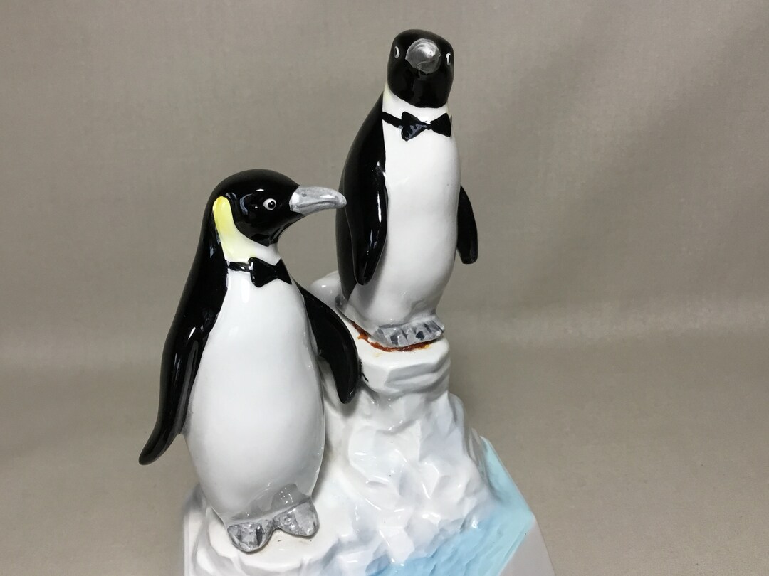 Vintage Otagiri Penguin Music Box - Etsy