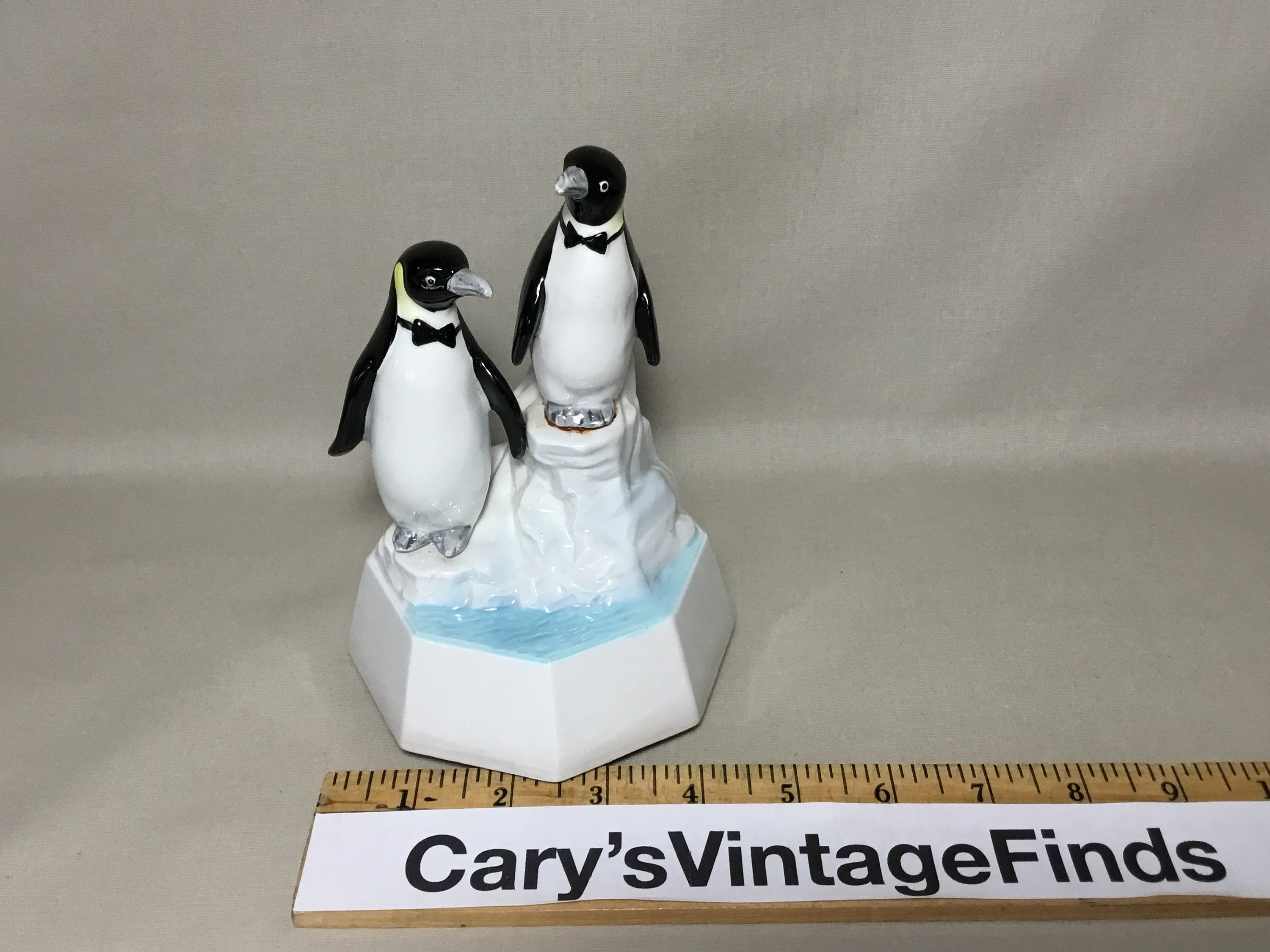 Vintage Otagiri Penguin Music Box - Etsy