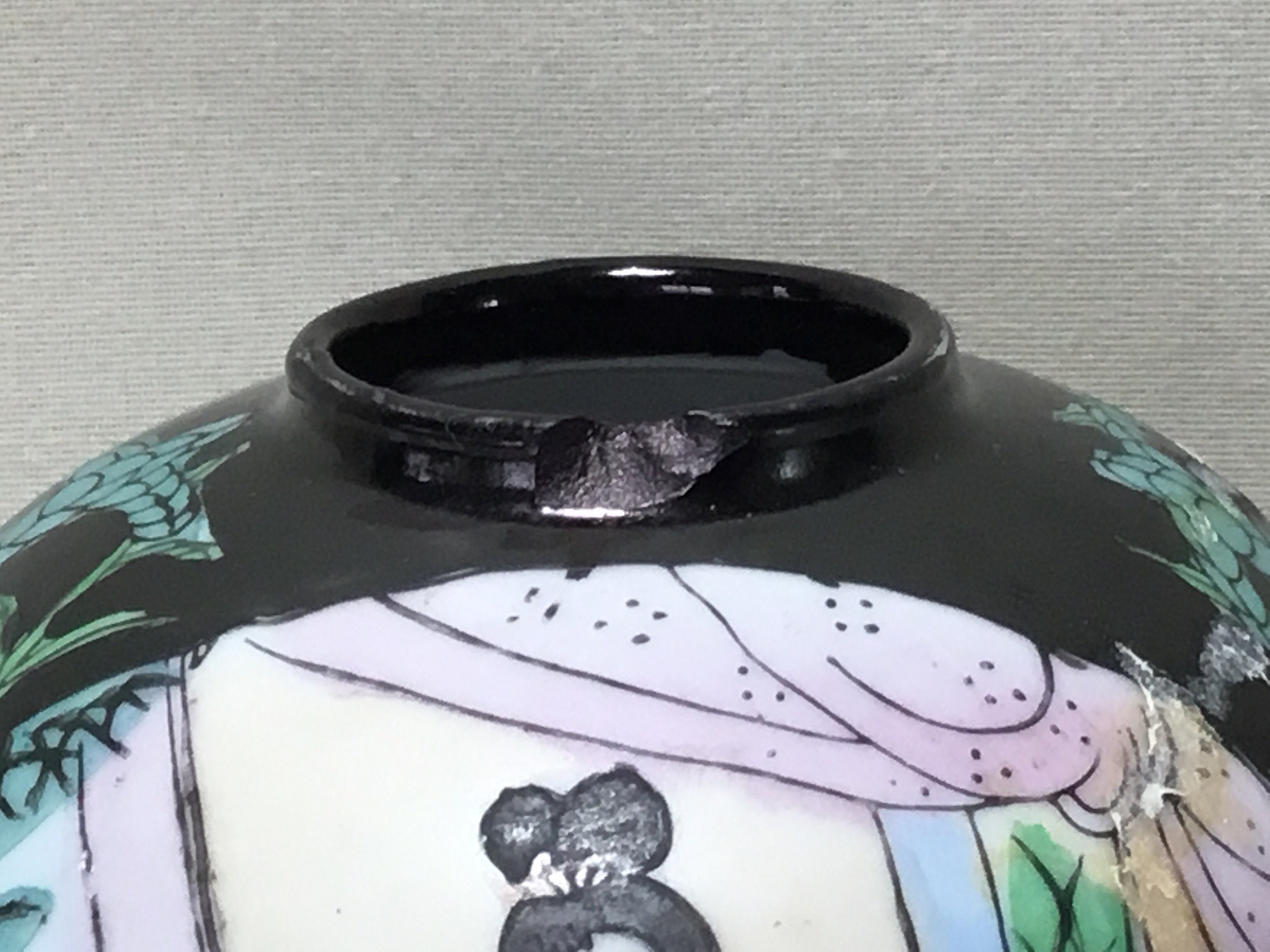 Vintage Black Ginger With Geisha Girl - Etsy
