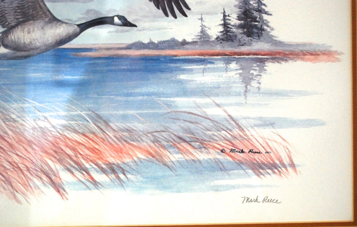 Mark Reece "honkers-canada Geese" Signed Lithograph - Etsy