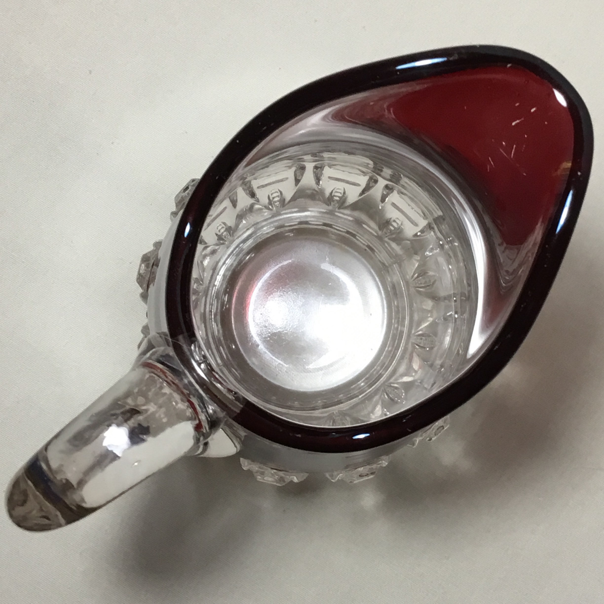 Vintage EAPG Ruby Flash Pitcher Elson Glass - Etsy