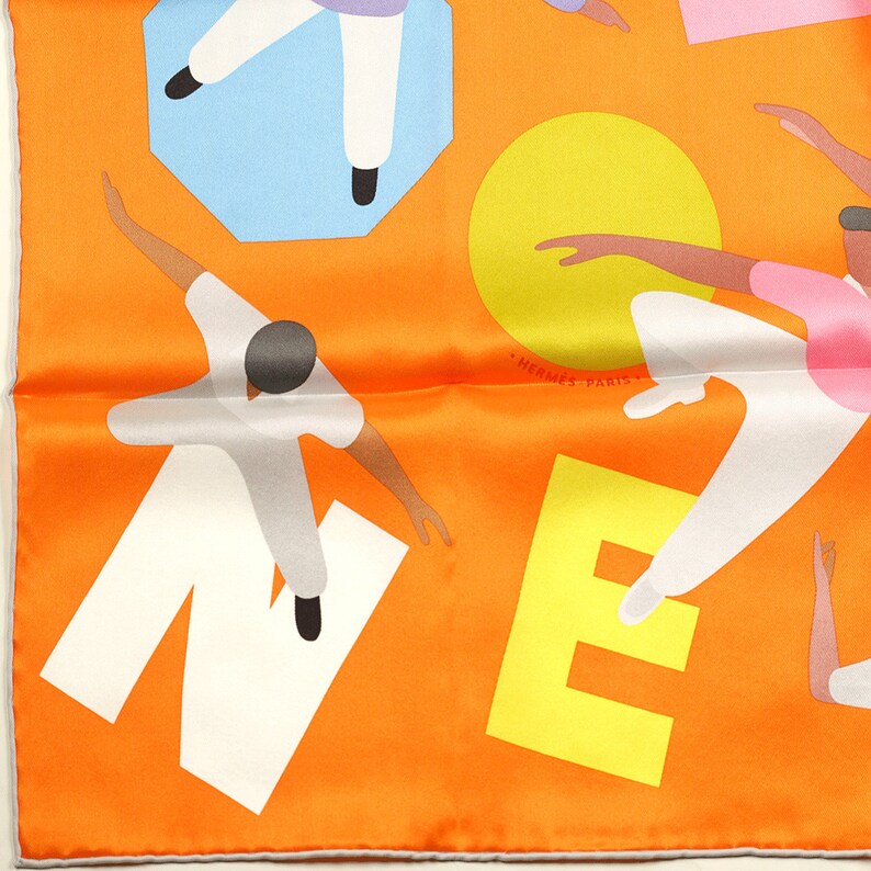 Hermes Scarf hommage a Gene Kelly by Geoff Mcfetridge 70cm Silk Carre ...