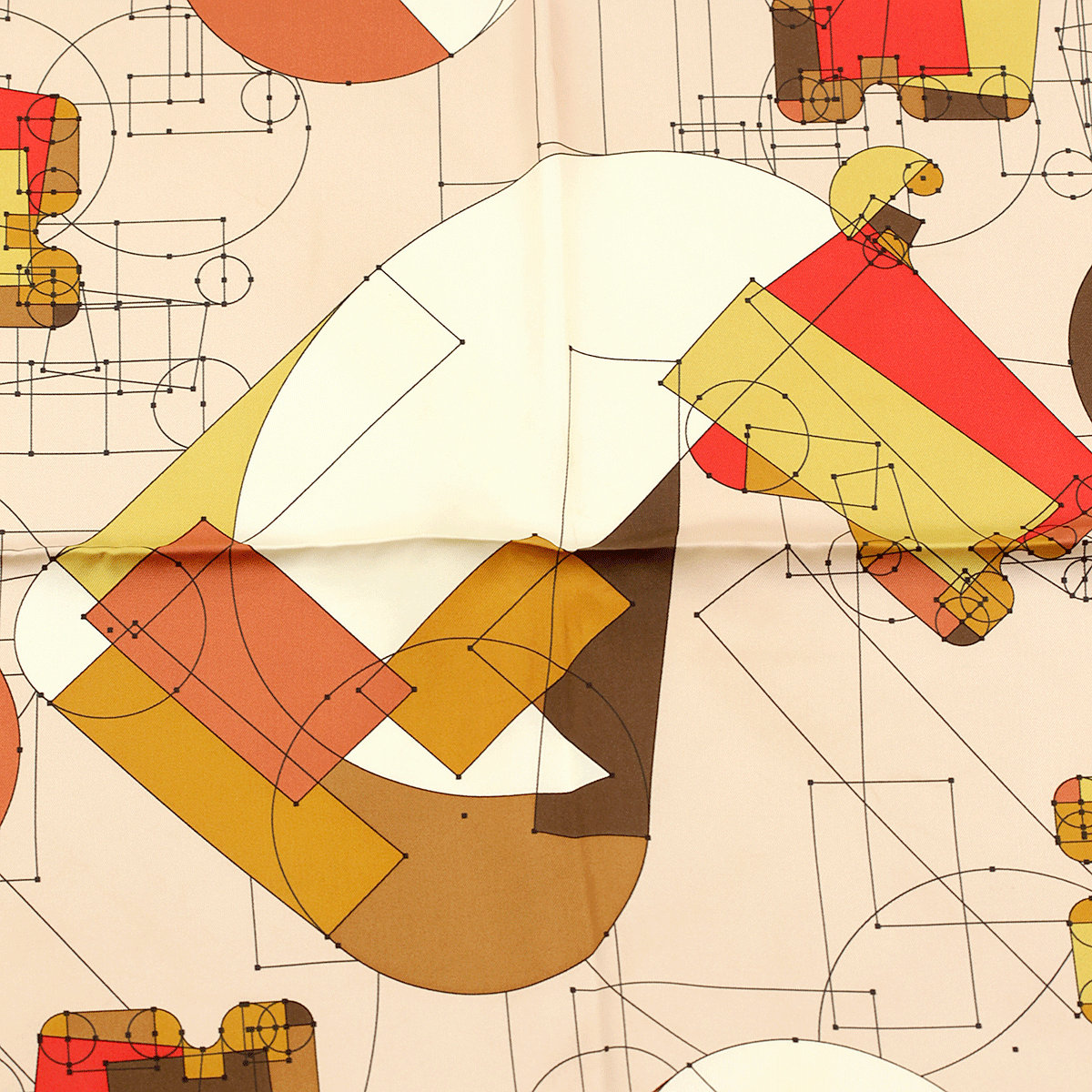 Hermes Scarf echec Au Roi by Benoit Pierre Emery 90cm Silk Carre ...