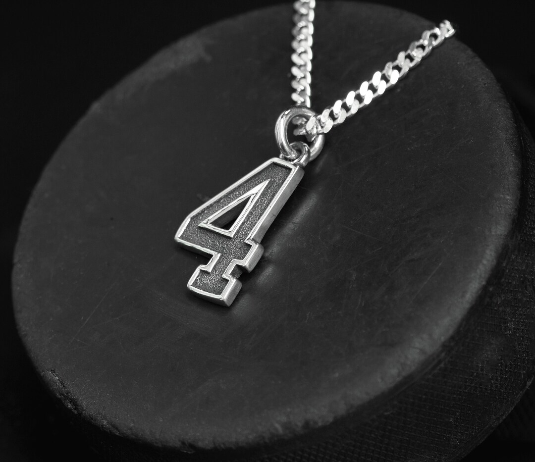 Number Necklace, Silver Numbers, Number Jewelry, Jersey Number Necklace ...