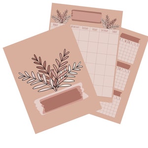 Undated Neutral Digital Planner, Goodnotes, Printable Planner, Portrait ...