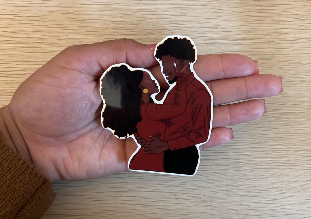 Black Love Sticker , Couple Sticker, Cute Black Couple Sticker, Black ...