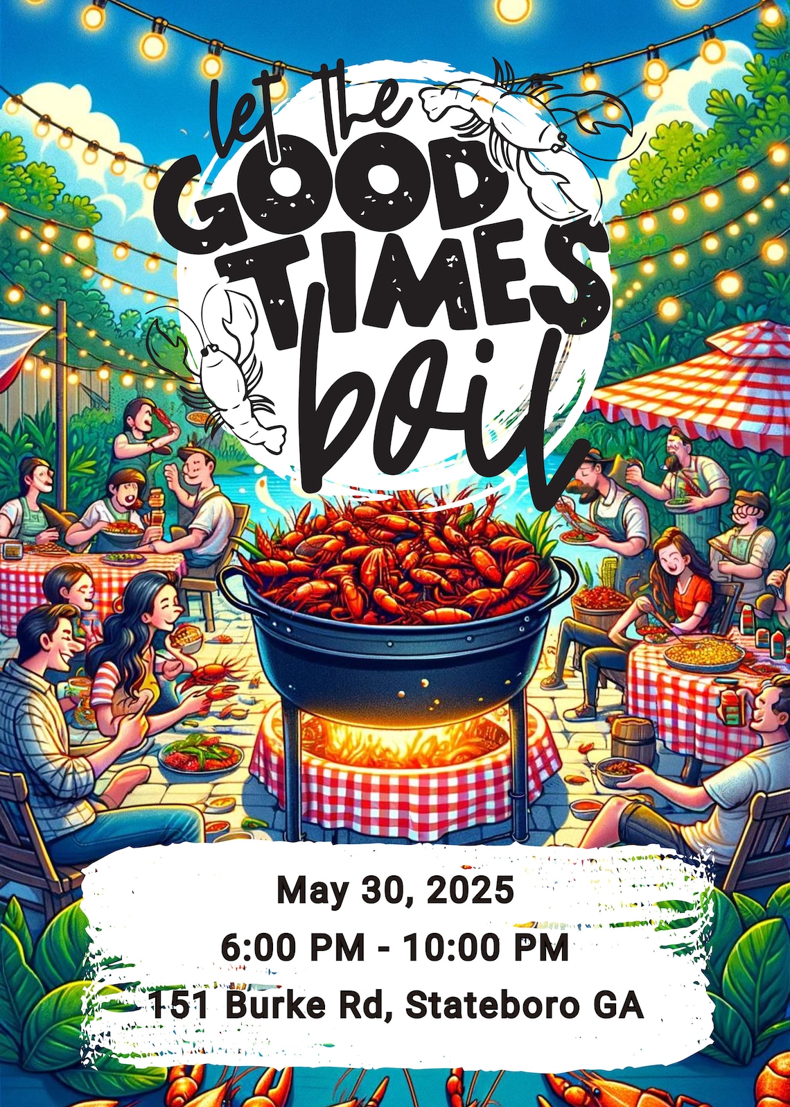 Low Country Boil Invitation: Editable Picture Invite (digital Download ...