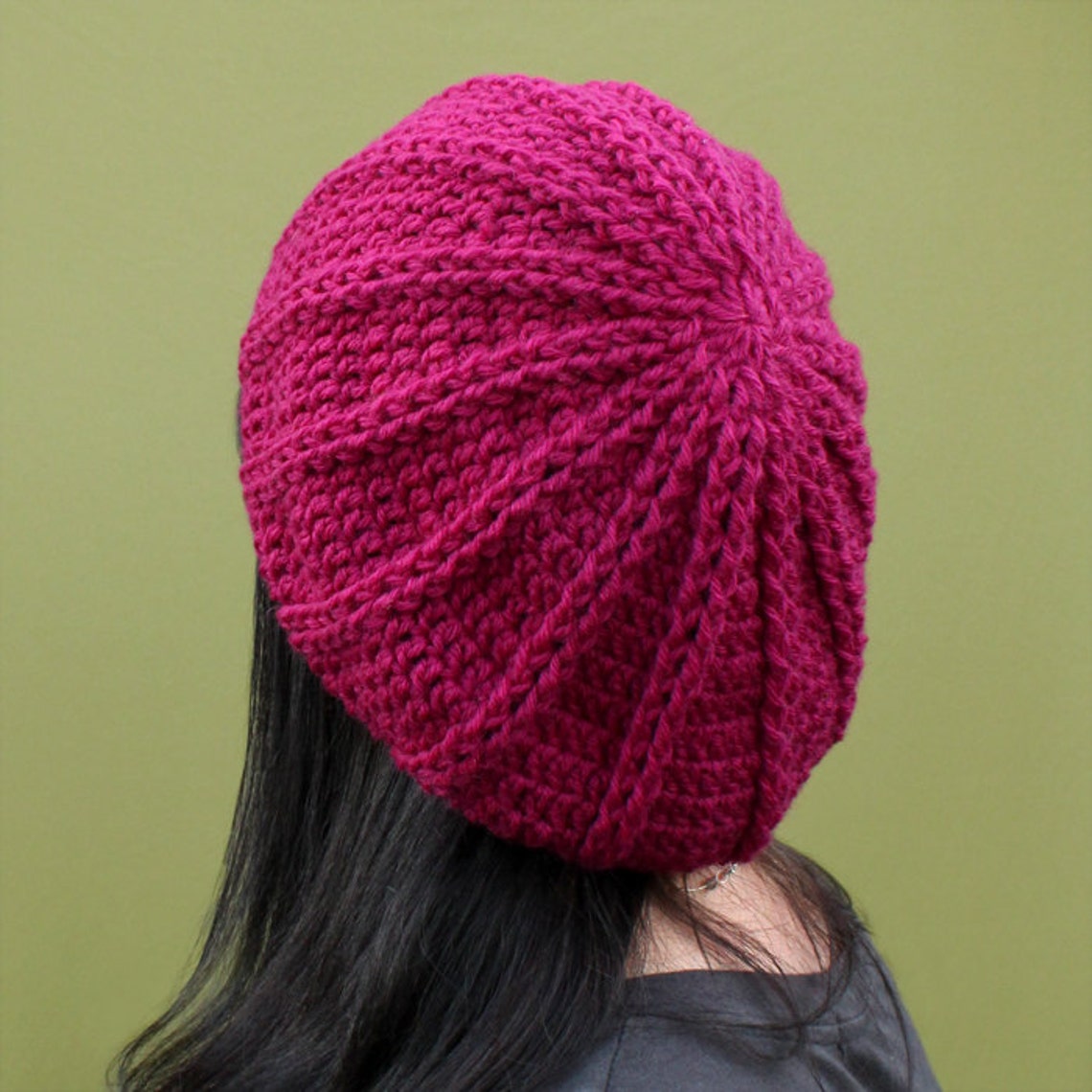 Crochet Pattern Ferris Wheel Slouchy Hat PDF - Etsy
