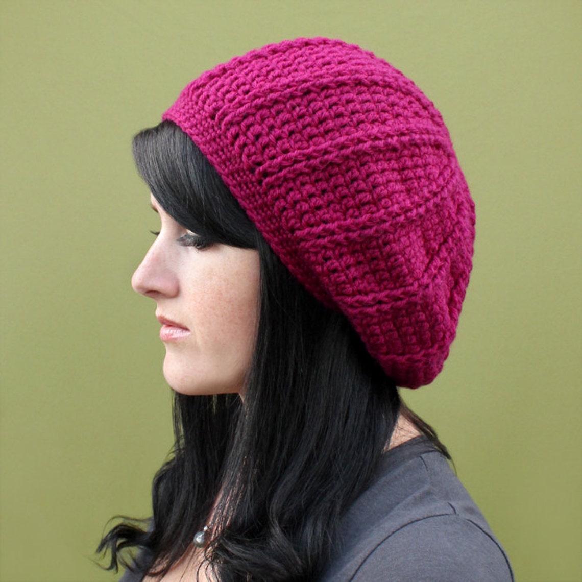 Crochet Pattern - Ferris Wheel Slouchy Hat - PDF - Etsy