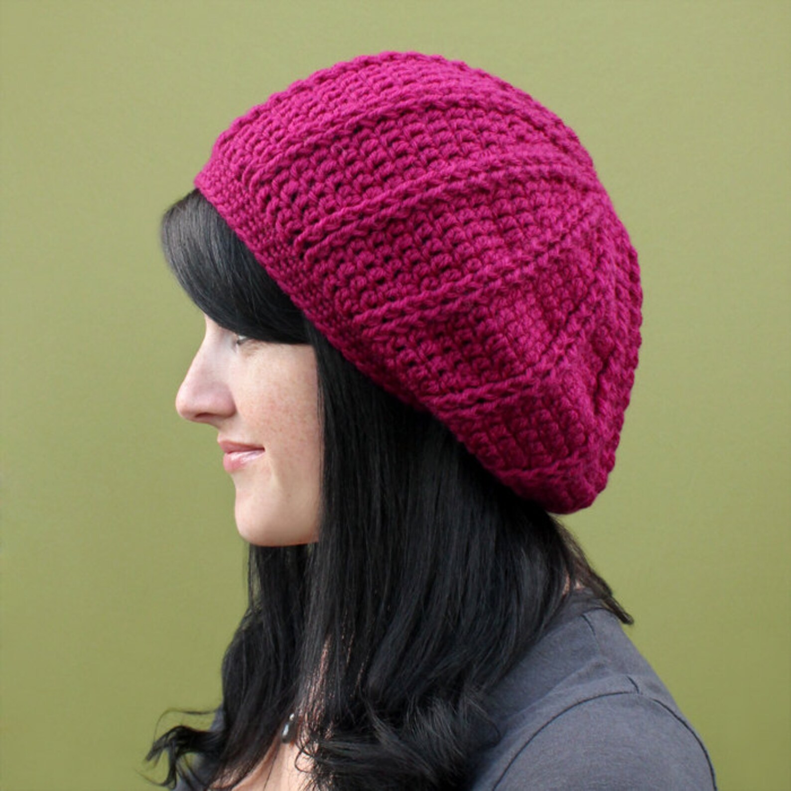 Crochet Pattern - Ferris Wheel Slouchy Hat - PDF - Etsy