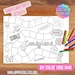 Candy Candyland Coloring Page Printable Activity for Party, Instant ...