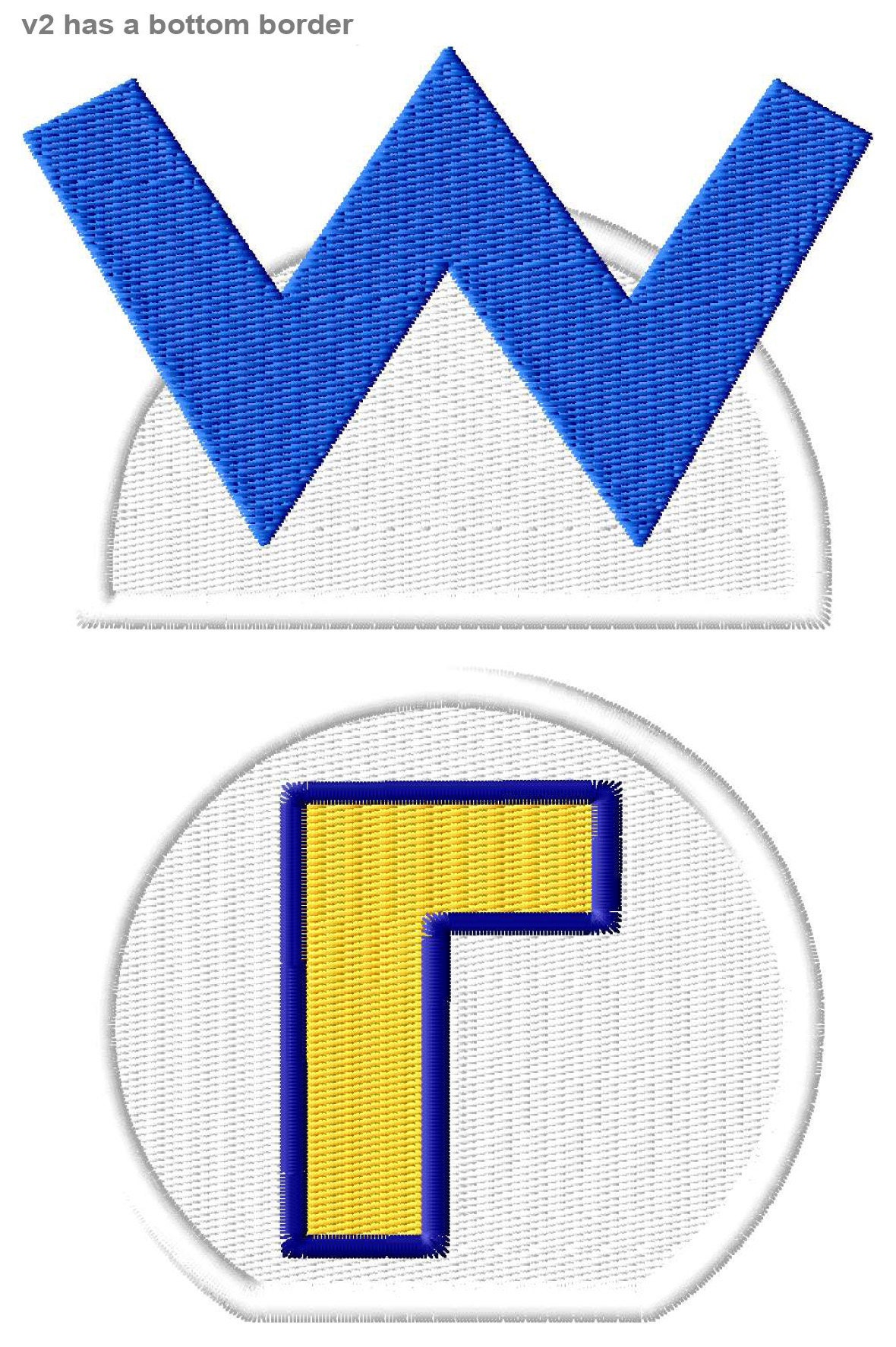 Wario W Logo W Is For Wario From Nintendo's Super Mario Franchise.