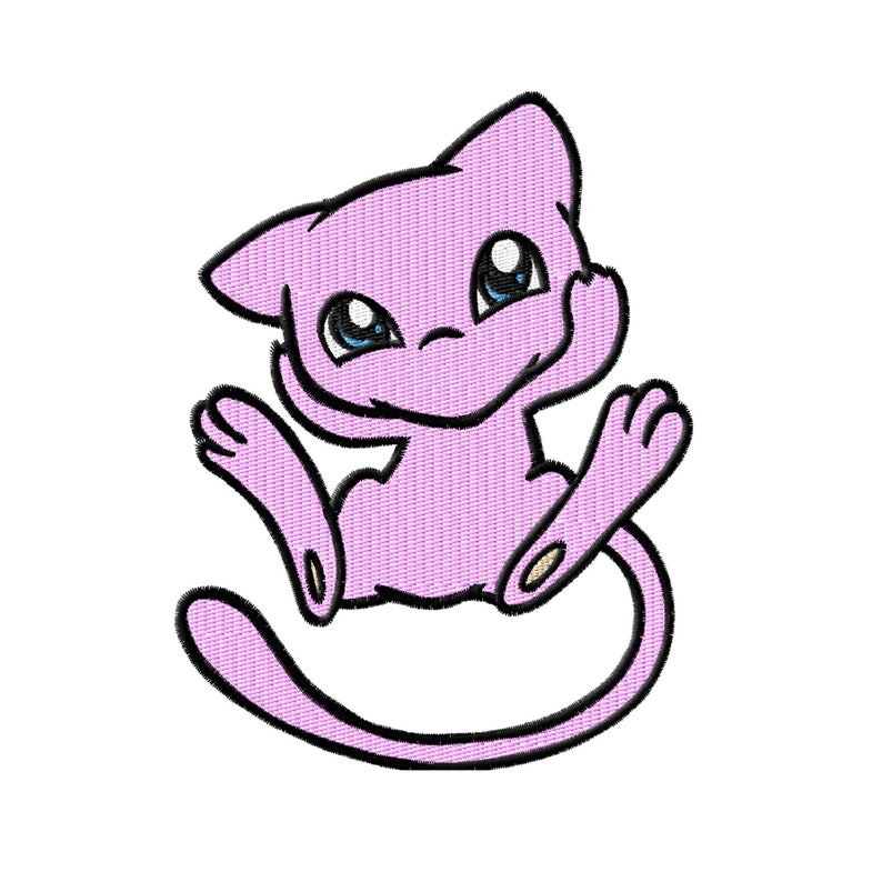 Pokemon Mew Machine Embroidery Design 3 Sizes - Etsy