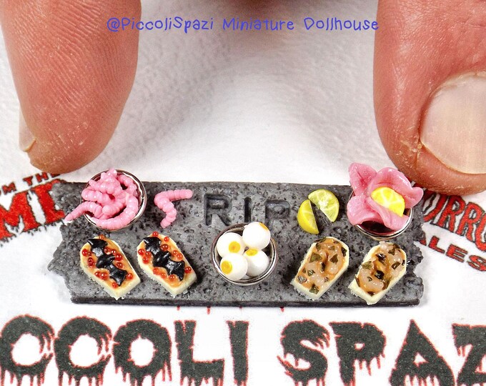 Snack in the Haunted Dollhouse, Miniature Horror, Disgusting Food ...