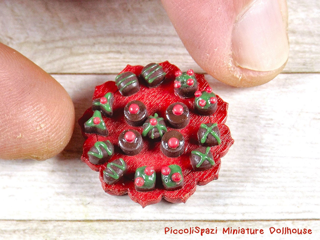 1:12 Scale Sweet Christmas Miniature Chocolates Food - Etsy