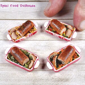 Meatloaf With Zucchini, Miniature Fake Food, Meat 1:12 Scale, Baking ...