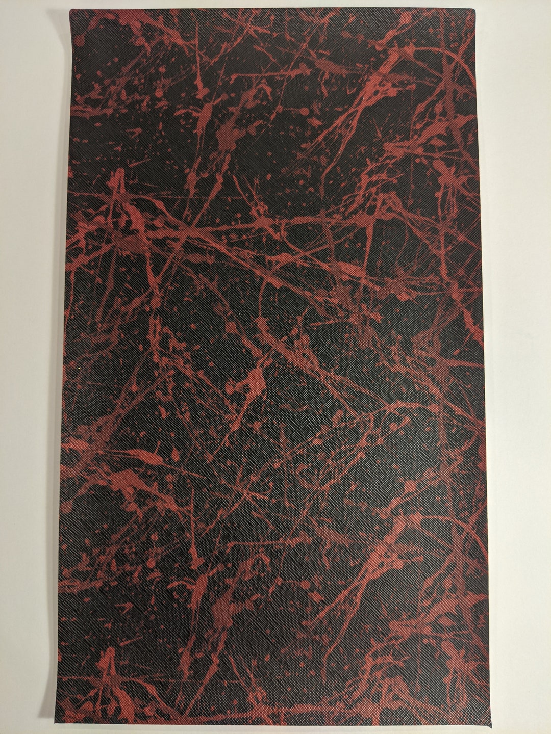 Blood Splatter Horror Movie Themed Faux Leather - Etsy