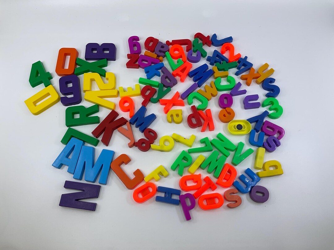Magnetic Letters and Numbers for Crafting or Play - Etsy