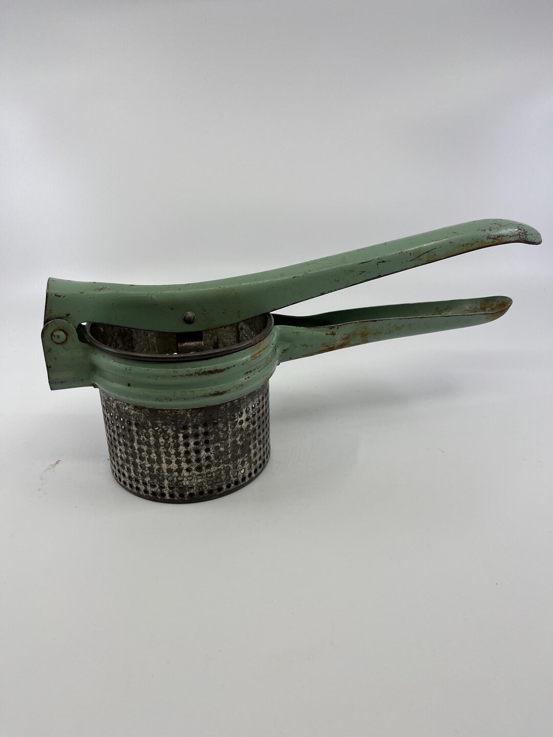 Potato Ricer, Green Handle, Farmhouse Collectible. - Etsy