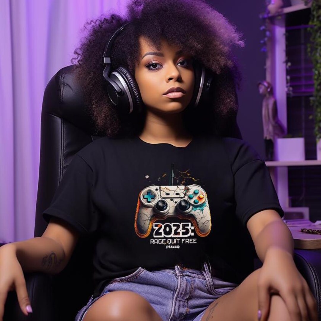 2025 Rage Quit Free Tee | Funny Gamer Shirt | Punny Video Game Gift ...