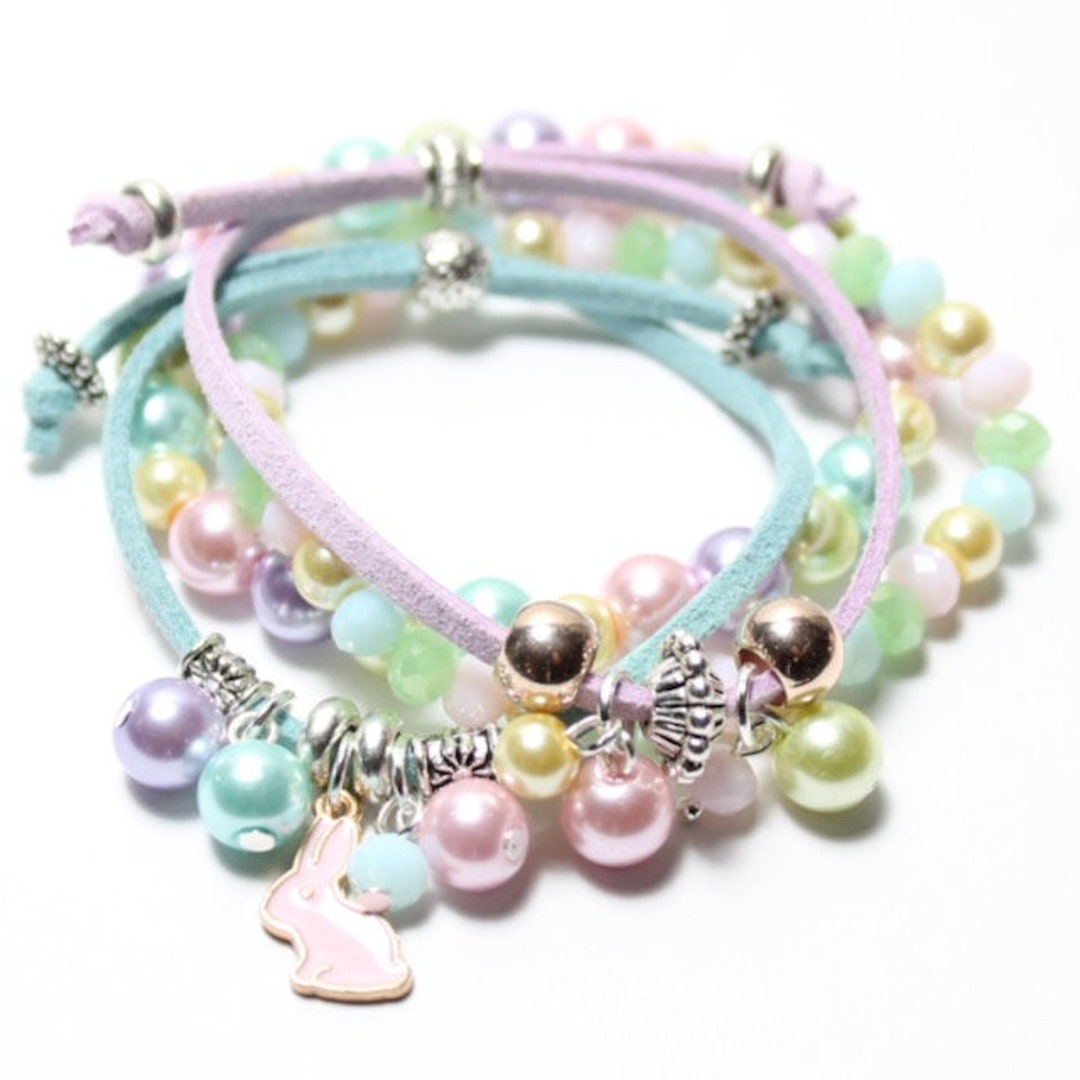 Easter Bunny Friendship Bracelet Jewellery Making Kit for Children ...