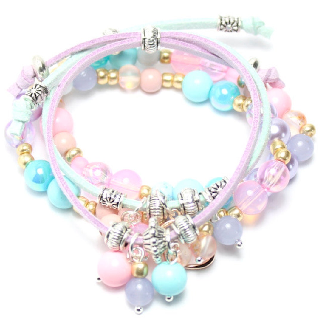 Pastels Friendship Bracelet Jewellery Making Kit - Gift for Girls, Kids ...