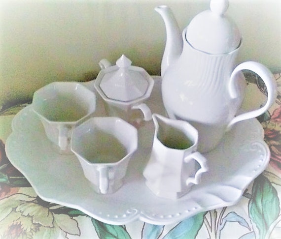 Ironstone Tea Set Lovely Simplicity. Pristine White. Beautiful | Etsy