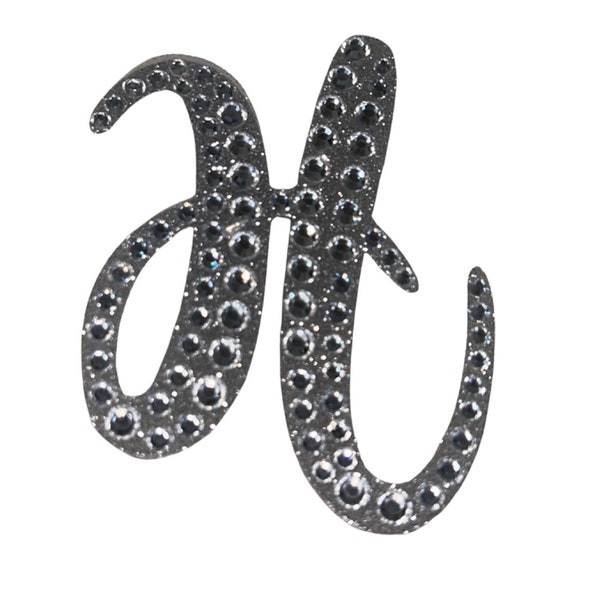 Rhinestone Monogram - Etsy