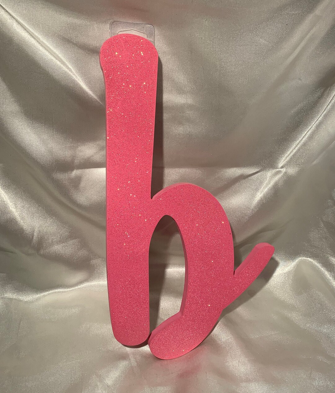 Large Pink Glitter Lowercase Letter b Wall Decor - Etsy