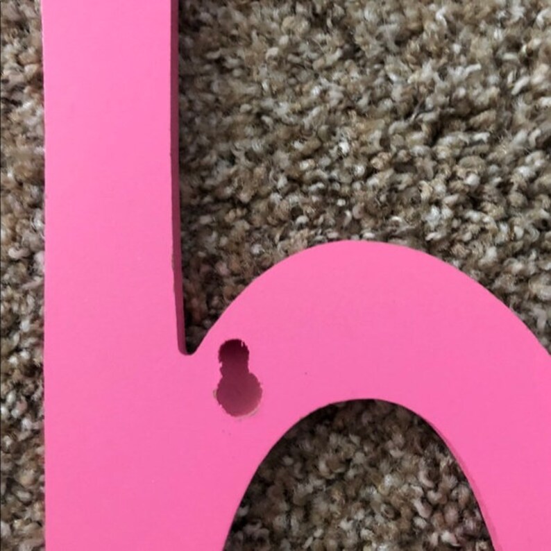 Large Pink Glitter Lowercase Letter b Wall Decor - Etsy
