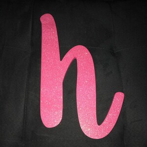Large Pink Glitter Lowercase Letter “h” Wall Decor - Etsy