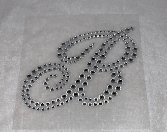 Rhinestone Monogram - Etsy